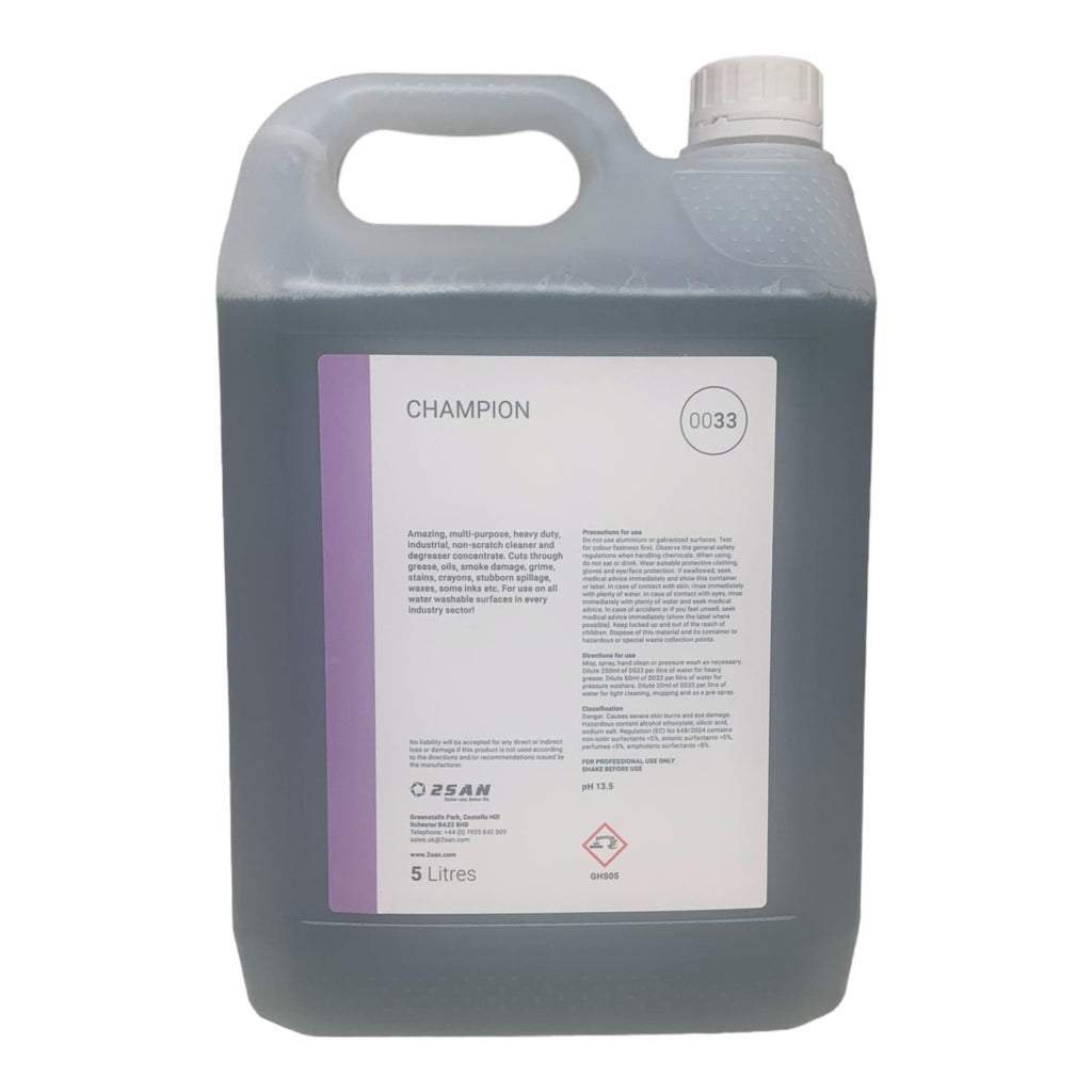 2SAN Champion Multipurpose Cleaner and Degreaser 5 Litres – Aardvark ...